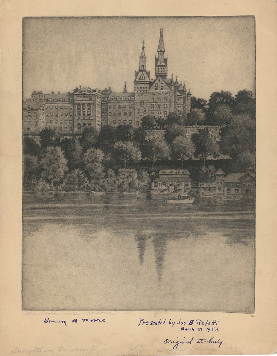 Along the Potomac: Vintage Views by Local Etchers | Georgetown ...